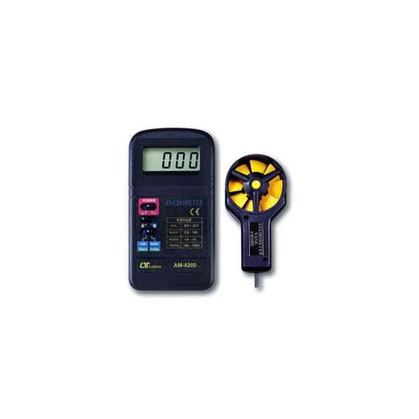 ■風速計AM-4200の特長●高感度のベーン式のハンディタイプの風速計です●風速検知部が分離しているため、エアコンやヒーティングシステム等の風速管理に理想的です●風速表示はノット、Km/時、m/秒、ft/分に変更できます●測定範囲…0.8〜...