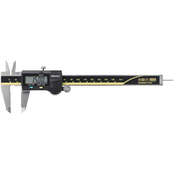 ■ABSキャリパ 500-158-30 CD-15AXRの特長●電磁誘導式アブソリュートエンコーダを採用したデジタルノギスです●人間工学に基づいたユビカケ形状を採用●絶対原点を持つABSスケール内蔵により電源ONごとのゼロセットは不要、オー...