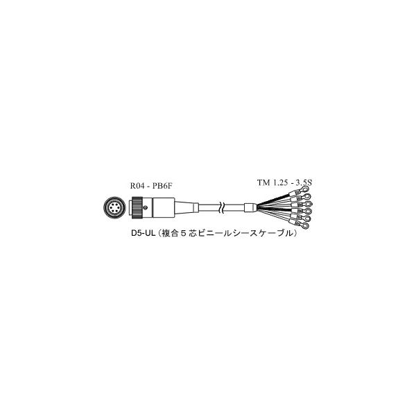 ■ケーブル MX-7105の特長●R04-PB6F ←→ TM1.25-3.5s●ケーブル長：5 m●対応検出器…LG-916**、LG-9200、MP-981、MP-9820●対応 カウンタ…TM-5100、TM-3100 シリーズ、TA...
