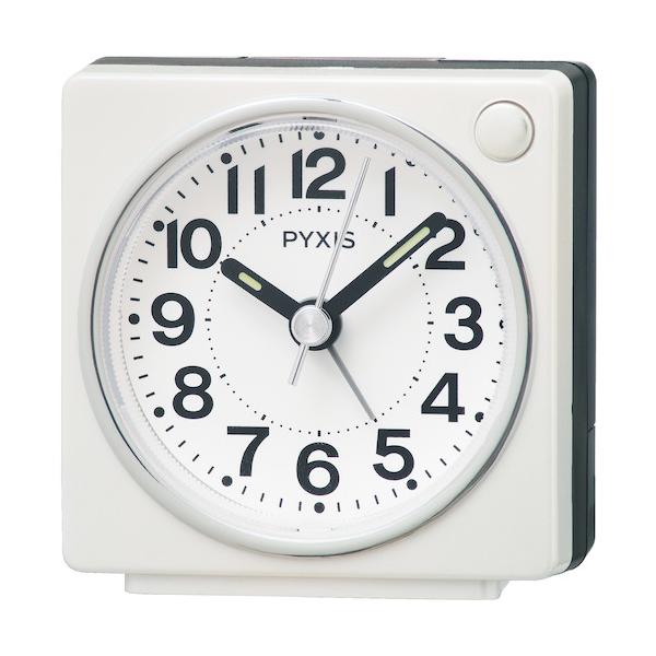 ■クオーツ目覚まし時計 NR449W NR449Wの特長●置き場所を選ばないコンパクトサイズのクオーツ目ざましです●色：白パール●高さ(mm)：65●厚さ(mm)：38●電源：単三アルカリ電池×１(別売)●電池寿命：約1年●電波：×●幅(m...