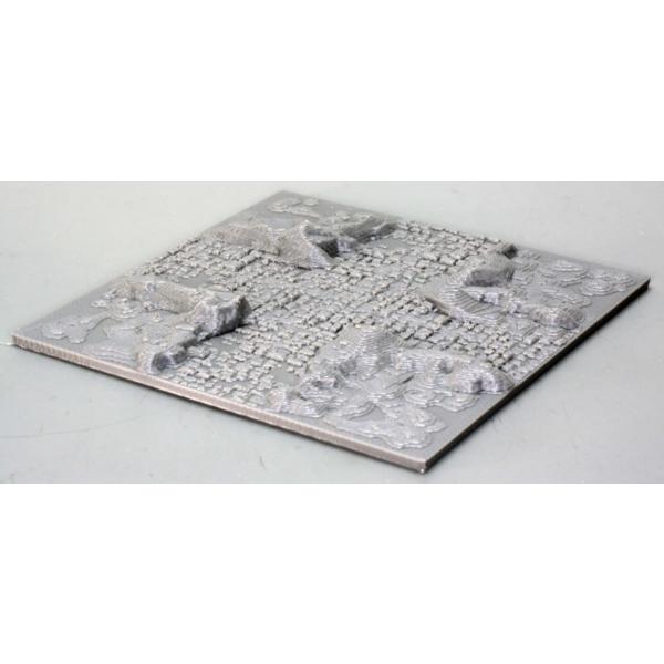 ジオラマ作成、デスクトップコレクションに最適なスケール1/144サイズ用で、100円均一のディスプレーケースがつかえて便利な、８X8cmサイズの、ジオラマベース！未塗装で、自分流に仕上げられて、削れるプラスチック製連結して使う事も出来るどん...