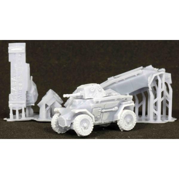 ３Ｄプリンター製作精細デジタルガレージキットプラモデルです・・・・中〜上級者向け材質はＡＢＳライク樹脂です、通常のＡＢＳよりは硬く加工性が良い樹脂ですが割れやすい性質がありますので、加工時の、力の入れ過ぎには注意願います。細いところは、とて...