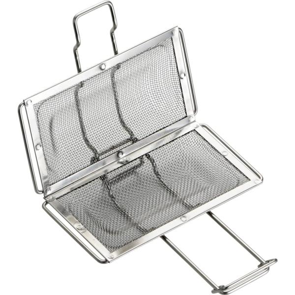 【商品概要】サイズ(約):17.8×16.5×4cm本体重量(約):190g素材・材質:ステンレス鋼（クロム18%、ニッケル8%）生産国:日本対応熱源:オーブントースター対応、IH・ガスグリル対応 ※直火、電子レンジ、IHクッキングヒーター...