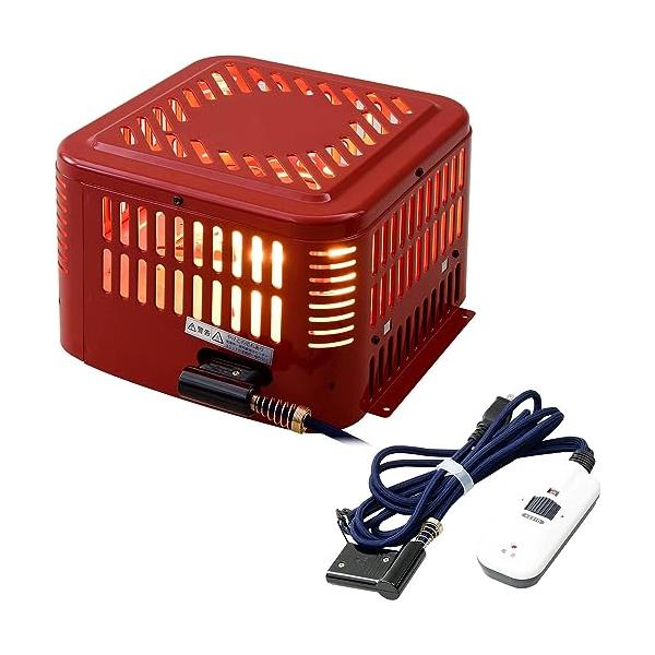 【商品概要】本体サイズ:幅27.8×奥行30×高さ17cm消費電力:最大600W/最小150W、消費電力量:強=約200Wh/弱=約63Wh、電気代目安(1時間あたり):強=約6.2円、弱=約2.0円(1kwhあたり31円として計算)発熱体...