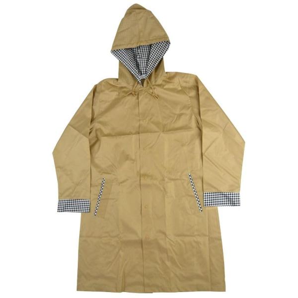 【商品概要】フリーサイズレディースレインコート素材：生地 ／ポリエステル原産国：中国サイズ：フリーサイズ【商品説明】【商品詳細】ブランド：アテイン商品種別：レインコート・ポンチョ商品名：アテイン レインコート 無地・ギンガム切替 ベージュ ...