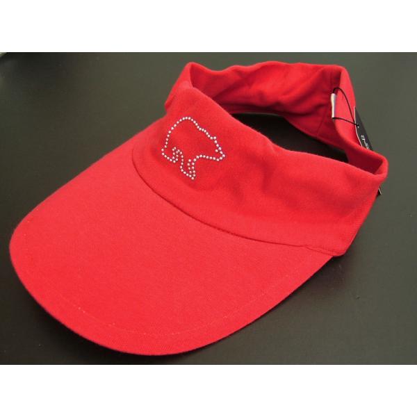 ■新品タグ付■日本製■定価7028円■ジャックニクラウス JackNicklaus■ロゴマークを鏡面銀シルバー半球で装飾しています■伸縮性のある綿100％生地でジャストフィットしてとても快適■フリーサイズ■綿100％■カラー 赤レッド系