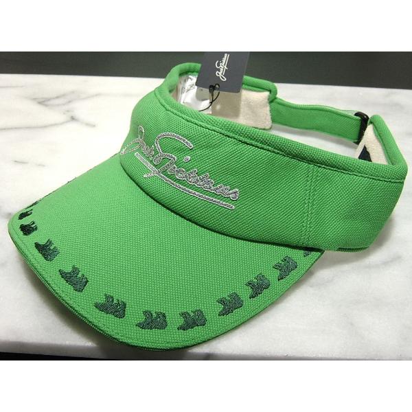 ■新品タグ付■定価6900円■ジャックニクラウス JackNicklaus■ロゴ等を刺繍糸で施しています■特にJackNicklausのロゴはラインストーンのように粒状に糸を施し光の角度によって七色に輝くので洒落ています■裏面部分の直接頭に...