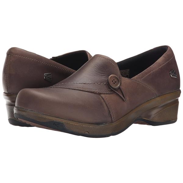 ■新品 元箱入■KEENキーン ■表記サイズ 24cm US7■カラー Cascade Brown ブラウン系■メイン素材: 天然皮革 ソール素材または裏地: 合成底■フェミニンな木靴スタイルに、KEENならではの機能をブレンドしたスリップ...