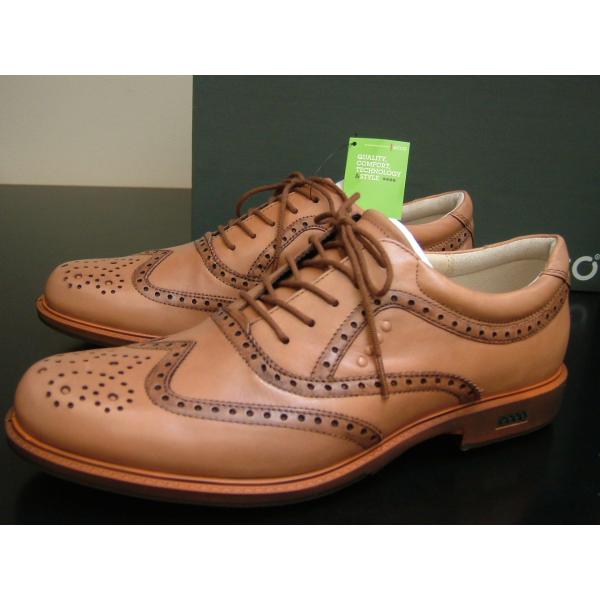 ■新品 元箱入■エコーECCO ツアーハイブリッド ゴルフシューズ■表記サイズ 46で28.5cm前後位の方■カラー 茶ベージュ系■【素材】アッパー 牛革  ソールPU／TPUスパイクレス■ゴルフにおけるクラシックの概念を打ち破る画期的な商...