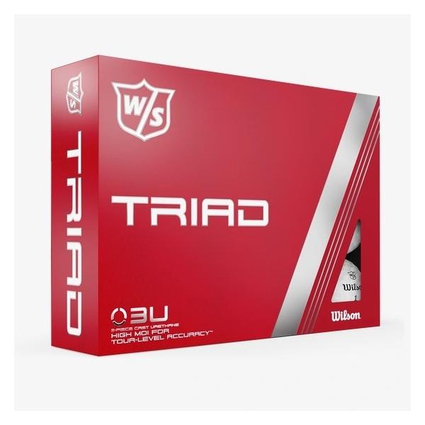 Wilson Staff Triad Golf Ball構造:ウレタンカバー3ピースUSモデル