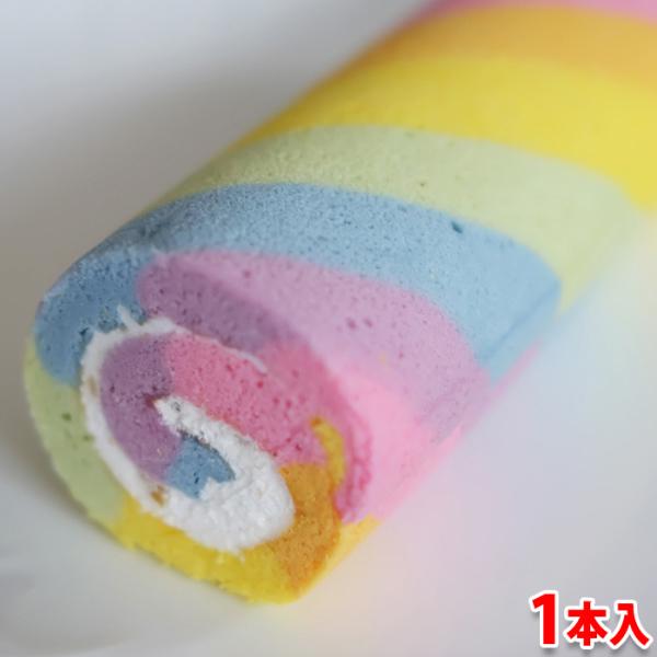 老舗菓子店「新杵堂」の彩りカラフルなロールケーキ。合成着色料不使用。7色は全て天然着色料を使用しています。誕生日などお祝い事にプレゼントとして持ち運びもできるパッケージに入っています。見た目にも鮮やかで、SNS映えするロールケーキです。フル...