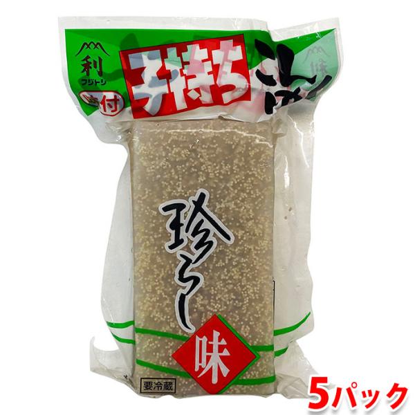 国産の蒟蒻芋を使用し、プチプチとした食感がクセになる「子持ちこんにゃく」です。おいしく味付けしてありますので、良〜く冷やして厚目に切って、お刺身としてお召し上がり下さい。揚げ物・天ぷら・たこ焼きにもよく合います。