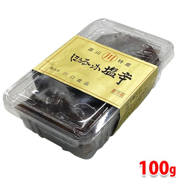 日本海産のホタルイカを使用した「いかの塩辛」です。厳選された材料を使用したこだわりの逸品です。イカの歯応えと程よい塩辛味がよく、ビール、焼酎、お酒などの肴に、また白いご飯のお供にもオススメです。まごころ込めた日本海の味を存分に味わってください。