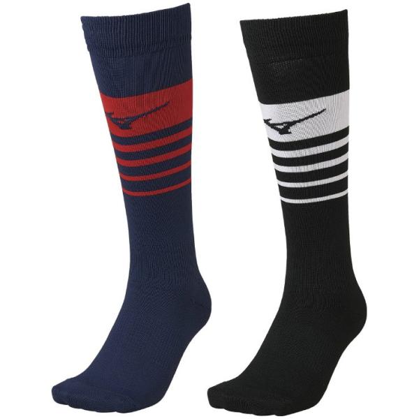 ☆2足組みのソックス。ボーダーデザインの色違い組み合わせ。■組成：ポリエステル・綿・その他■サイズ：25-27cm、27-29cm■カラー：（92）ホワイトxレッド