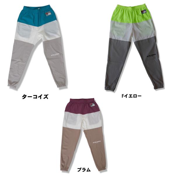 シルエットに合わせたストレッチ性とフィット感に優れた機能性抜群のポリエステルストレッチタフタを使用したピステパンツ。色合いも明るく今らしく、プレー時だけでなく移動着としても可愛く仕上がっております。※生地の性質上、白い部分が若干黄色味を帯び...