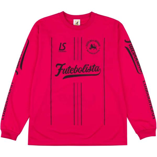 『DISCIPLINEeLIBERDADE』 -規律と自由-『Belo futebol que conflito』 -美しいフットボール-フットボールに必要な言葉を背負ったロングスリーププラシャツ。ポリエステル100%。吸汗速乾素材。