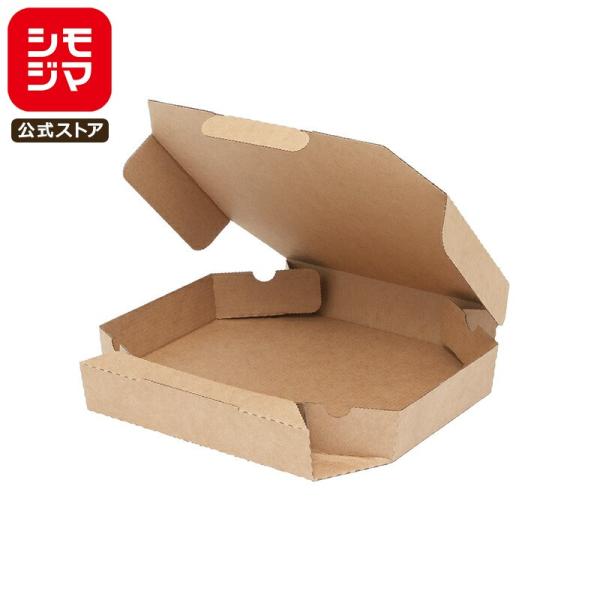 横275×縦275×高45mm積み重ねに強い八角形のシンプルなピザ用のボックスです。価格にこだわり耐油耐水加工はしておりませんが、食品対応の原紙を使用しております。10インチ（約25cm）のピザに対応しています。●入数：25枚※ 商品画像は...