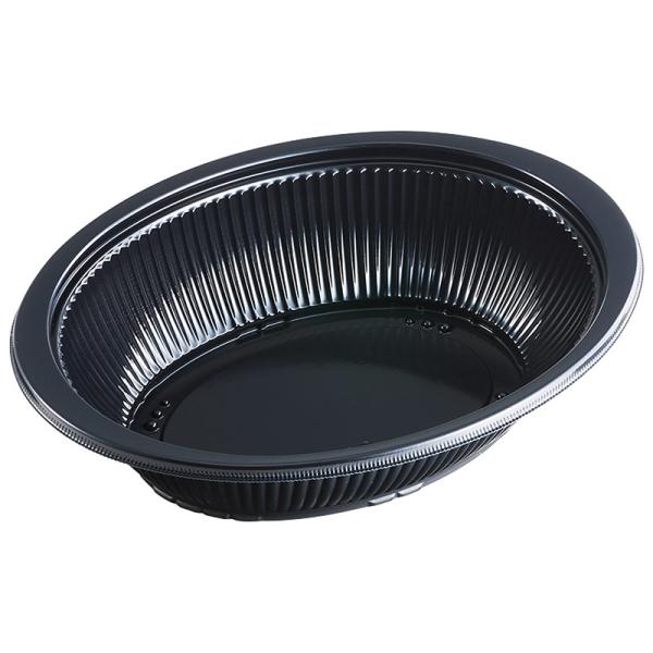 ○外寸：243×181×高60mm○材質：マルチＳＤどんな量目にも対応できる大容量サイズの楕円型弁当容器です。連結かん合で積み重ねても崩れにくいので、デリバリーやテイクアウト時の転倒抑制に最適です。盛付けやす食べやすい本体深型設計、汁漏れし...