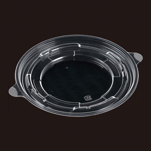 外寸：214×183×15mm本体底面が蓋天面にはまる鍋型容器「エフピコ 丼・お重容器 DLVデリ 22-19(65) 本体 黒 50枚」の専用内嵌合蓋です。蒸気を逃がす穴あり。●電子レンジ使用不可●オーブン使用不可●耐油性:なし●耐熱温度...