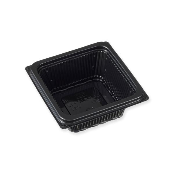 外寸：118×118×47mm蓋をした状態で積み重ねると、本体底面が蓋天面にはまる「かん合方式」を採用、デリバリーやテイクアウト時の転倒を抑制する角型弁当容器です。盛付けやすく食べやすい深型設計。仕切りなしタイプ。ごはんとおかずのセット商品...