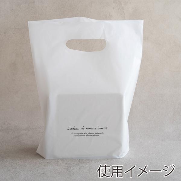 JANコード:4580414554499 シモジマコード:004661284材質:MDPEサイズ:厚0.05 幅200×高245(底マチ90)mm/穴から下の高さ:190mmマットな質感とシンプルなデザインの手提げポリ袋。焼き菓子のお持ち帰...