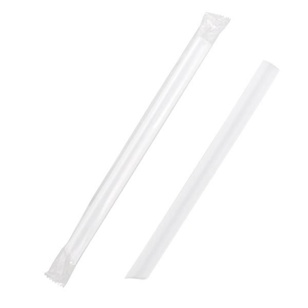 シモジマコード:004712940サイズ:15mm×21cm材質:ポリプロピレン直径15mmの太口ストロー。タピオカが入ったドリンクなどに。ストローの先が斜めカットされてとがっているので、フィルム包装の蓋のドリンクに便利です●入数:100本...