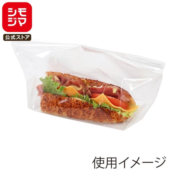 サイズ：厚0.025×幅250×高150mm（底マチ90mm）材質:ＯＰＰボードンフィルムサンドイッチやデニッシュ、ミニパンなどの詰め合わせに最適な食品袋です。底マチがついており、底を広げれば自立するので、陳列にも便利です。食品衛生法規格基...