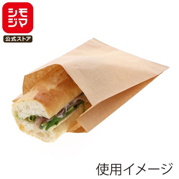 JAN:4901755034837 シモジマコード:004180901材質:ノンフッ素耐油未晒クラフト紙45gサイズ:幅115×横マチ40×高170+ベロ15mmノンフッ素のガゼット付き耐油袋です。横マチ付きなので、ボリュームのある調理パン...