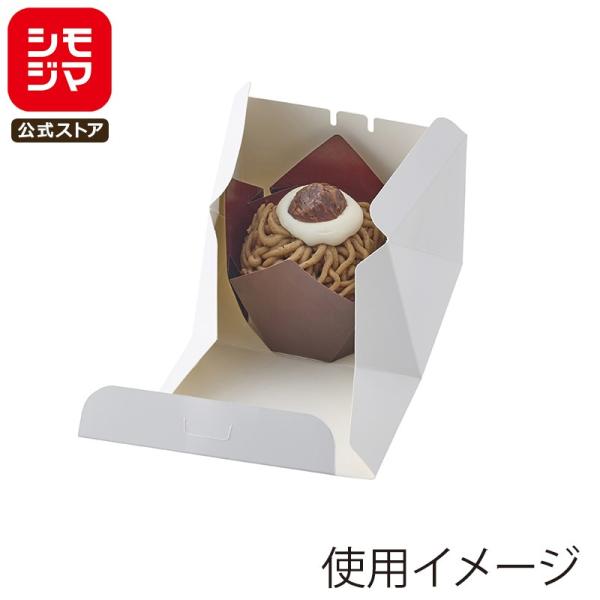 JAN:4901755041934 シモジマコード:004201000材質:晒カード紙250g サイズ:外寸:縦90×横120×高90mmサイドオープンタイプ。サイド面が大きく開きケーキの出しがスムーズに行えます。カットケーキ1個が目安です...