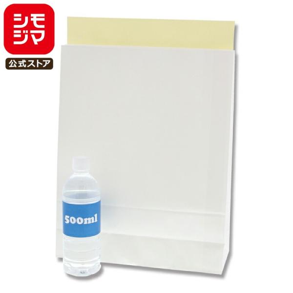 ●メーカー名：株式会社シモジマ●JANコード：4901755363197●商品コード：004192411●備考：サイズ:横320×マチ110×高400mm+50(ベロ)mm　色・柄:白無地　入り数:25枚○厚みのある書籍や洋服など様々なもの...