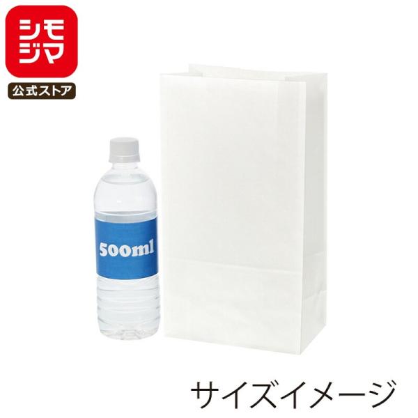 JANコード：4901755573817　シモジマコード：004180340材質：ノンフッ素耐油晒クラフト紙50g　商品サイズ：幅150×マチ90×高280mmノンフッ素の耐油袋です。ポテトやコロッケなどの総菜を入れるのに適した袋です。●入...
