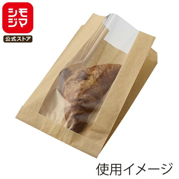 JANコード：4901755574326 商品コード：004180151材質：ノンフッ素耐油未晒クラフト紙40g+防曇OPPフィルムサイズ：幅150×横マチ90×高205+ベロ15mmノンフッ素の窓付の耐油袋です。横マチ付きなので、ボリュー...