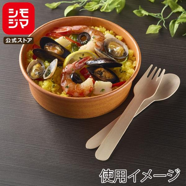 JANコード:4901755604566 シモジマコード:004500036材質:晒クラフト紙+両面PEコーティング商品サイズ:口径150×底径128×高45mm木目柄の紙製フードカップです。丼・サラダ・惣菜などのテイクアウトに。別売で「未...