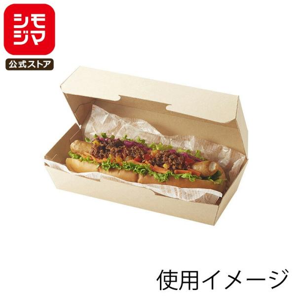 ●メーカー名：株式会社シモジマ●JANコード：4901755658576●備考：サイズ：天面230×100/底面210×80/高80mm 材質：未晒クラフト紙＋内側耐油加工●電子レンジ使用可●オーブン使用不可※商品画像は実物と多少色味が異な...