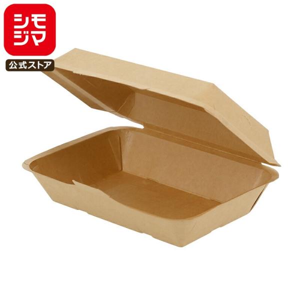 JANコード4901755689662 シモジマコード:004490433材質:未晒クラフト紙+PEコーティング商品サイズ:縦130×横185×高53mmプラスチックの代替え用に生まれた紙製で環境に優しい食品容器です。テイクアウトや行楽、ア...