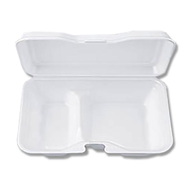 ●メーカー名：シーピー化成株式会社●JANコード：4935168295714●備考：234×156×46/20（66）mm 材質:発泡ポリスチレン 入数:50枚◯シモジマコード:004410635◯ご飯目安:小仕切り側100g 大仕切り側約...
