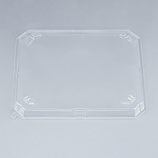 JANコード：4935168386696　シモジマコード：004468248材質：OPSサイズ：外寸:242×206×12mm弁当容器「BFランチ内77」「BFランチ内77-1」用の内嵌合蓋です。●電子レンジ使用不可●オーブン使用不可●耐熱...