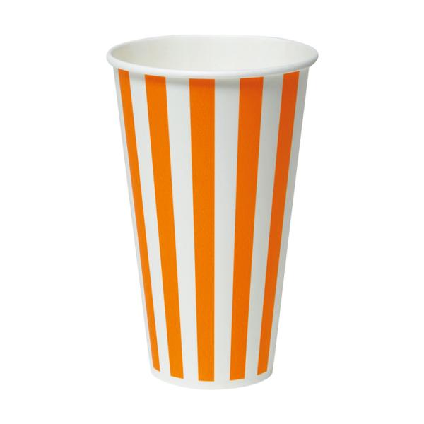JANコード:4942293126059 シモジマコード:004535218材質:紙 サイズ:口径83.4×高さ129.6×底径50.5mmオレンジストライプ柄の定番のコールド用紙コップです。縁日やイベントなどで大活躍。●満杯容量:415m...