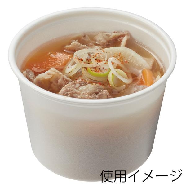 ○JAN：4945965042954サイズ：外寸：φ93×66mmスープ向けの発泡カップ容器です。専用の外嵌合蓋「CFカップ95−270蓋」は別売です。●電子レンジ使用不可●耐熱温度：80℃●容量：約270ml●入数：100枚※ 商品画像は...