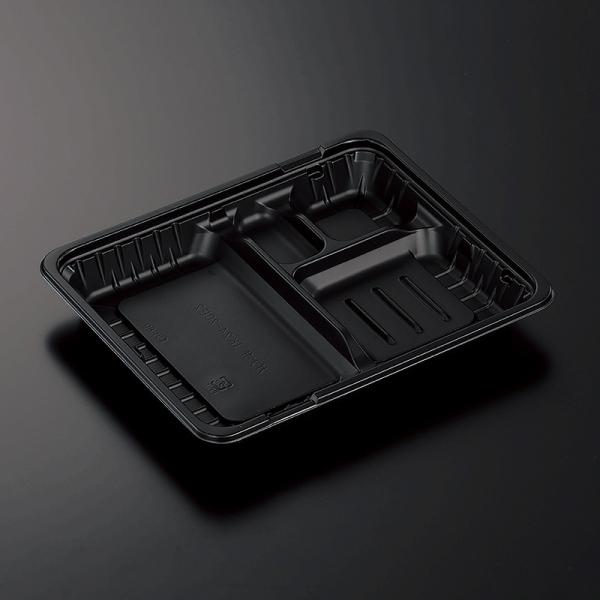 汎用性の高いシンプルな弁当容器です。専用内嵌合蓋「CTガチ弁IK24−20」は別売です。●電子レンジ使用可●オーブン使用不可●耐熱温度：130℃●耐油性あり●仕切りの数：4●ご飯の量：約200gまたは120g●入数：50枚※ 商品画像は実物...