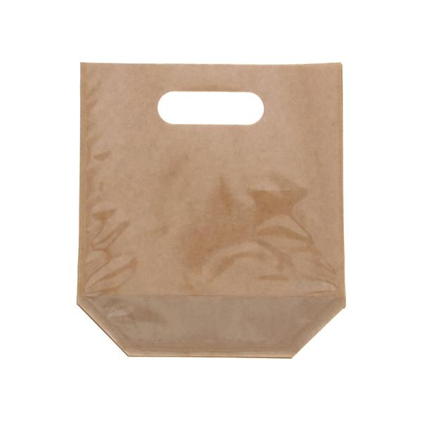 シモジマコード:006656087サイズ:幅200×高220mm/底マチ90mm/穴から下の高170mm材質:未晒50g/PP15μ+OPP防曇40μクラフト紙の質感で、手作り感とナチュラル感を演出する手抜き底ガゼット袋です。CO2の削減と...