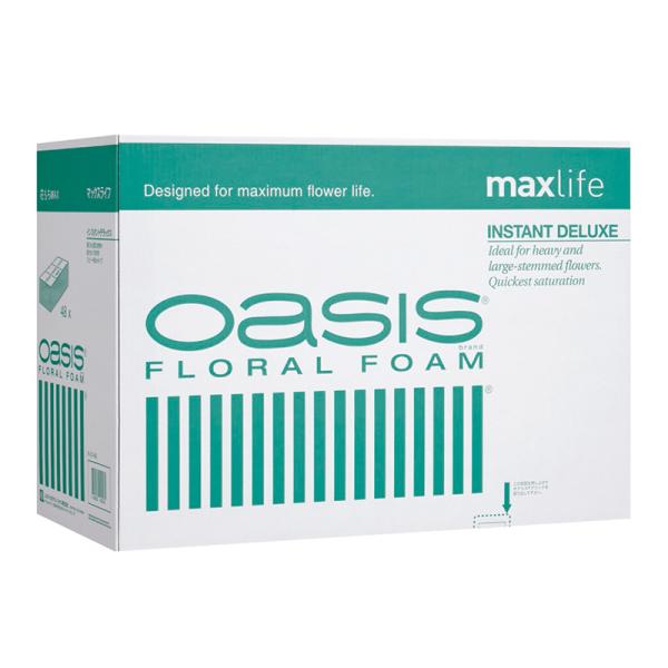 材質：フェノール樹脂フラワーアレンジメントには欠かせない吸水フォームです。花への給水量を最大限にすることで、花保ちをさらに長く、茎焼けと葉の黄変を軽減します。デラックス素材のブリックに細かい穴をあけ、給水時間を短くしたブリックです。箱底面を...