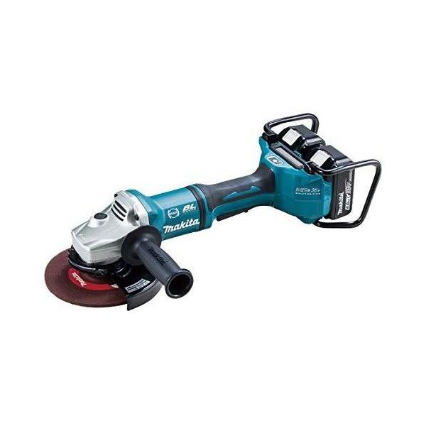 ※バッテリBL1860B×2本・2口急速充電器DC18RD・ケース付■180mm充電式グラインダに無線連動タイプ登場 ■別販売品の「ワイヤレスユニット　A-66151」使用すれば、無線で集じん機との接続が可■AC機同等のハイパワーブラシレス...