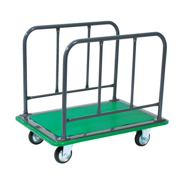 ※一度に複数個の購入をご希望の方はご注文前にご相談下さい。●特長両サイドのハンドルにより長尺物を搬送できます。車輪に標準ラジアルベアリングを採用、軽く静かに動きます。自在車、固定車の位置入れ替えが可能です。