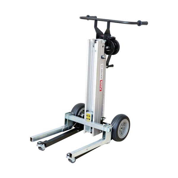 ※一度に複数個の購入をご希望の方はご注文前にご相談下さい。●特長全タイヤにボールベアリング採用し、大型ノーパンクタイヤで凸凹道でもスムーズな移動が可能です。コンパクトで軽く、しかも丈夫なアルミマストを使用しています。簡単折りたたみ式の台車に...