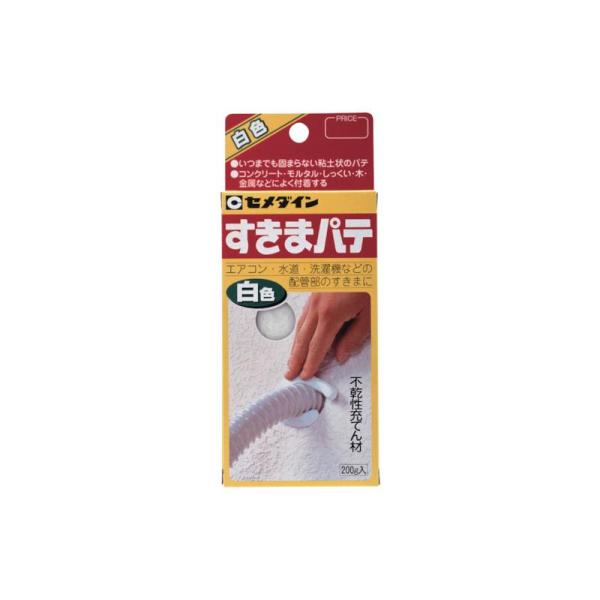 【商品名】セメダイン 不乾性充てん材 すきまパテ 200g/箱(ヘッダー付) 白 HC-146 HC-146【メーカー名】セメダイン【商品名称】不乾性充てん材 すきまパテ 200g/箱(ヘッダー付) 白 HC-146【サイズ】【カラー】【型...