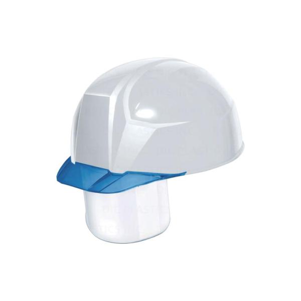 【商品名】DICプラスチック安全資材営業部 超軽量 透明バイザーヘルメット(シールド面付) AA23-CS KP 白/ブルー AA23-CS-HA8-KP-W/B【メーカー名】DICプラスチック安全資材営業部【商品名称】超軽量 透明バイザー...