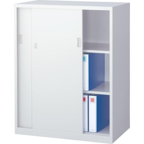 【商品名】【法人限定】 生興 / セイコー ANW-345S スチール引戸書庫(奥深・下置用) ※アシ゛ャスター付 サイズ（W）880サイズ（D）515サイズ（H）1120 ホワイト 70751【メーカー名】生興 / セイコー【商品名称】A...