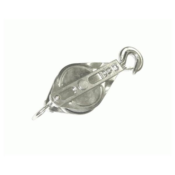 【代理店直送品、個人宅への配送不可】■仕様■頭部：フック型車径：75mm使用荷重：500kg全長（A）：270mm横巾（B）：85mm厚さ（C）：38mm溝巾：15mm自重：1.6kg