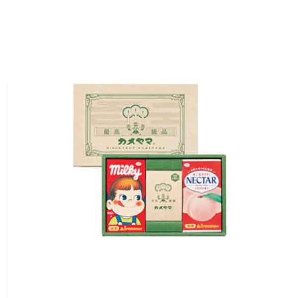 【お取り寄せ品※３〜４営業日】【包装済】一瞬であの頃にタイムスリップ！「懐かしいを贈る」昭和レトロなお線香とローソクのギフトです。【セット内容】不二家ネクター ミニ寸線香、ミルキーの香りのミニ寸線香、亀山五色蝋燭　各1個【香り】・不二家ネク...